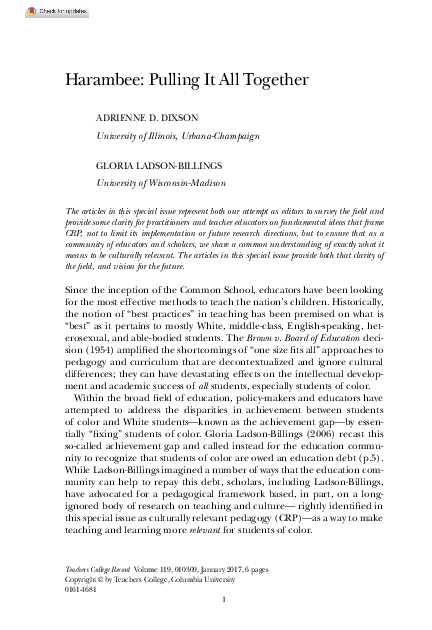 (PDF) Harambee: Pulling it All Together