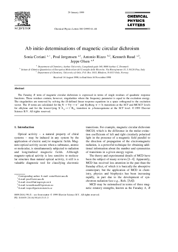 (PDF) Ab initio calculation of magnetic circular dichroism