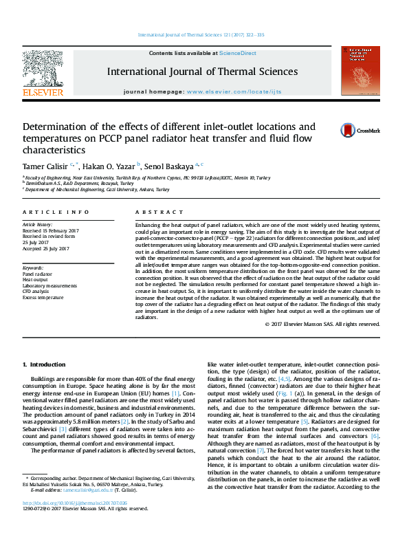 (PDF) Determination of the effects of different inlet-outlet locations ...