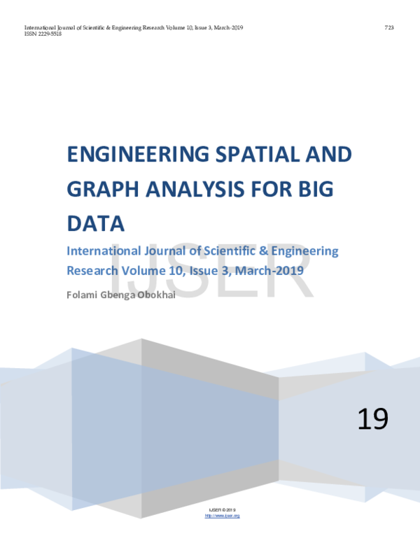 (PDF) Spatial and Graph Analysis for Big Data