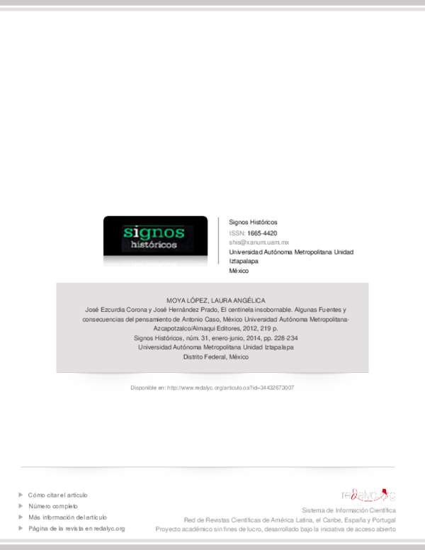 (PDF) José Ezcurdia Corona y José Hernández Prado, El centinela ...