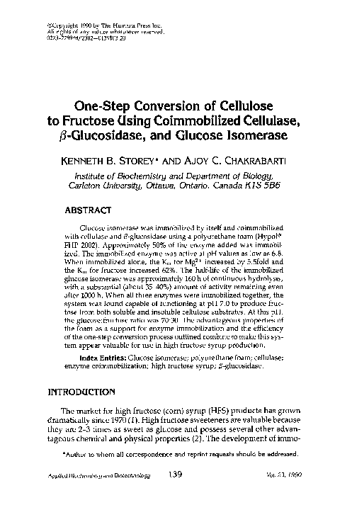 (PDF) One-step conversion of cellulose to fructose using coimmobilized ...