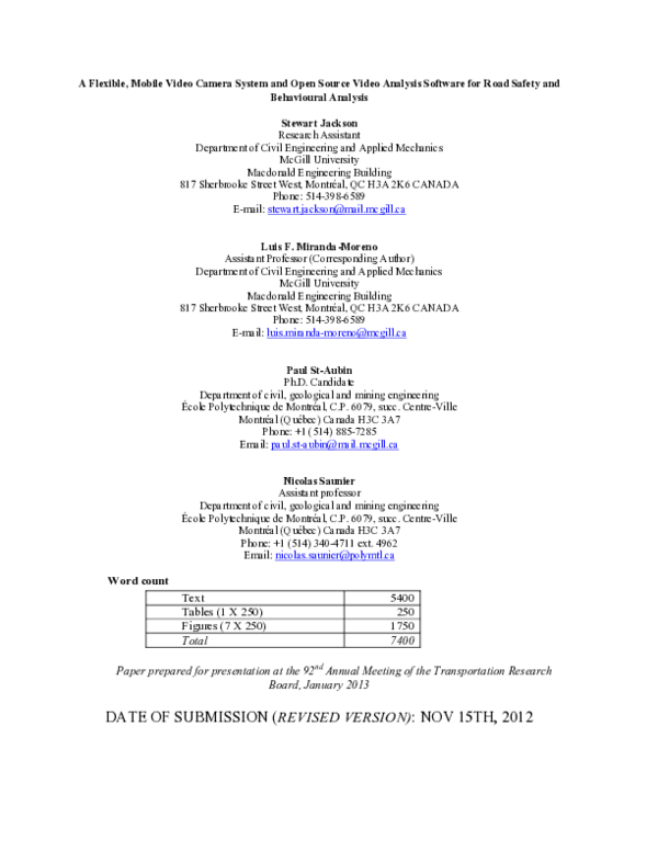 (PDF) Flexible, Mobile Video Camera System and Open Source Video ...