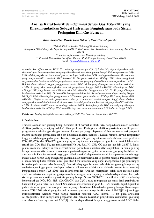 (PDF) Analisa Karakteristik dan Optimasi Sensor Gas TGS-2201 yang ...