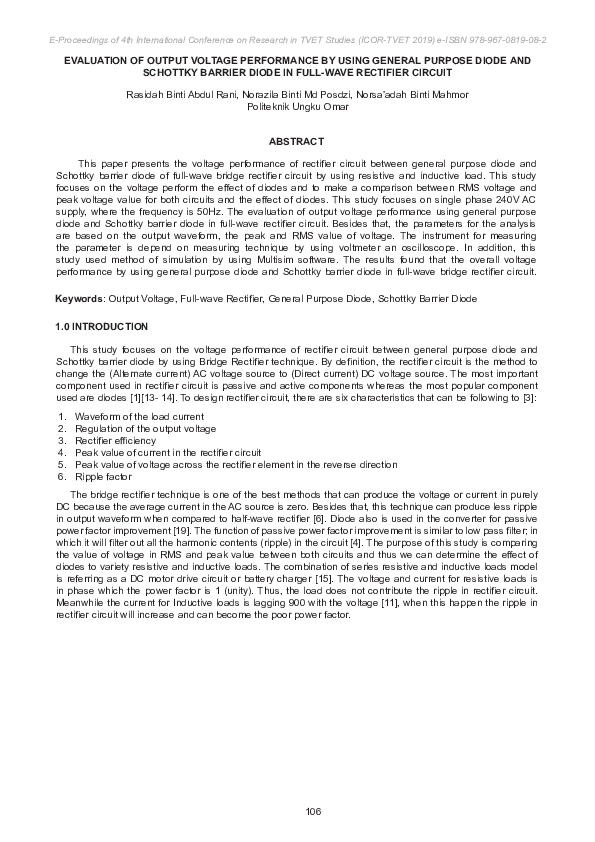 (PDF) EVALUATION OF OUTPUT VOLTAGE PERFORMANCE BY USING GENERAL PURPOSE ... (PDF) EVALUATION OF OUTPUT VOLTAGE PERFORMANCE BY USING GENERAL PURPOSE ...
