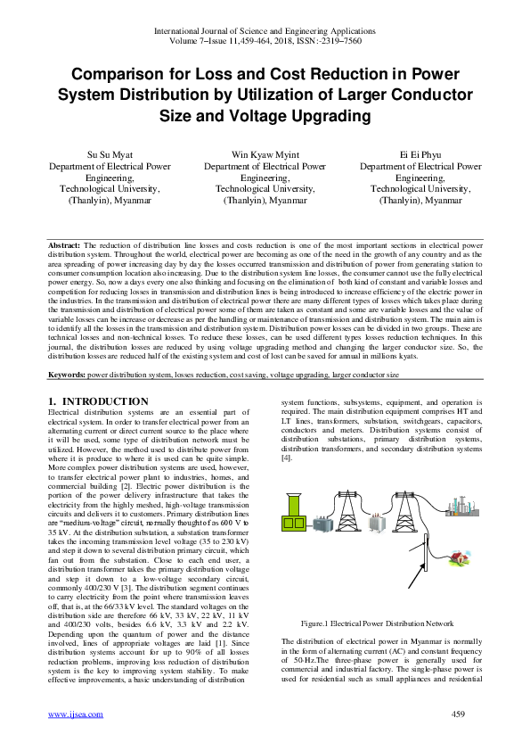 (PDF) Comparison for Loss and Cost Reduction in Power System ...