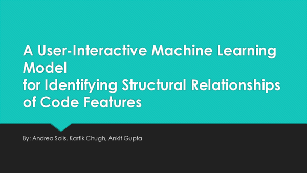 (PDF) User-Interactive Machine Learning Model for Identifying Structural Relationships of Code ...