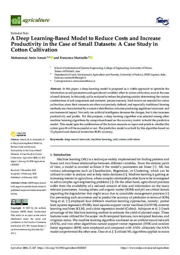 (PDF) A Deep Learning-Based Model to Reduce Costs and Increase ...