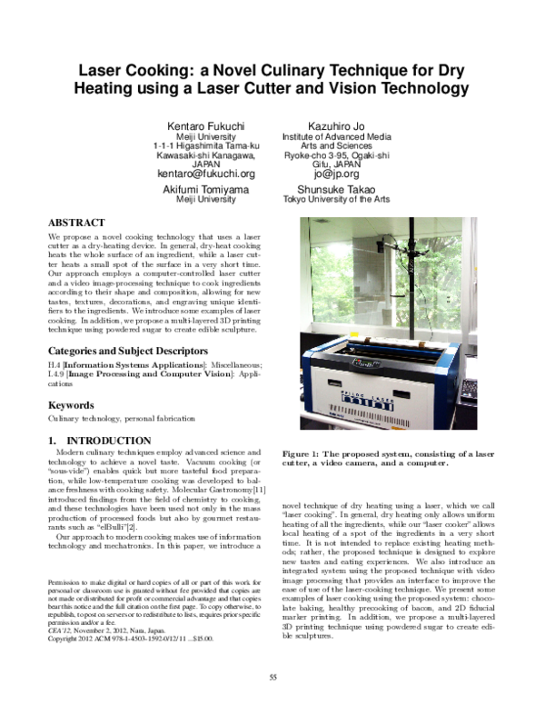 (PDF) Laser cooking