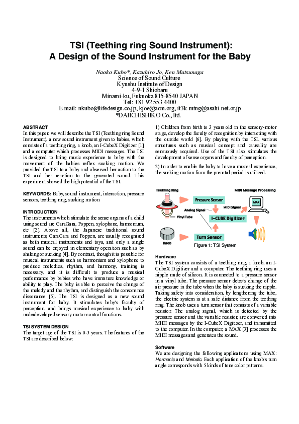 (PDF) TSI (teething ring sound instrument)