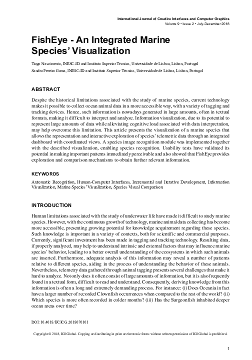 (PDF) FishEye - An Integrated Marine Species' Visualization