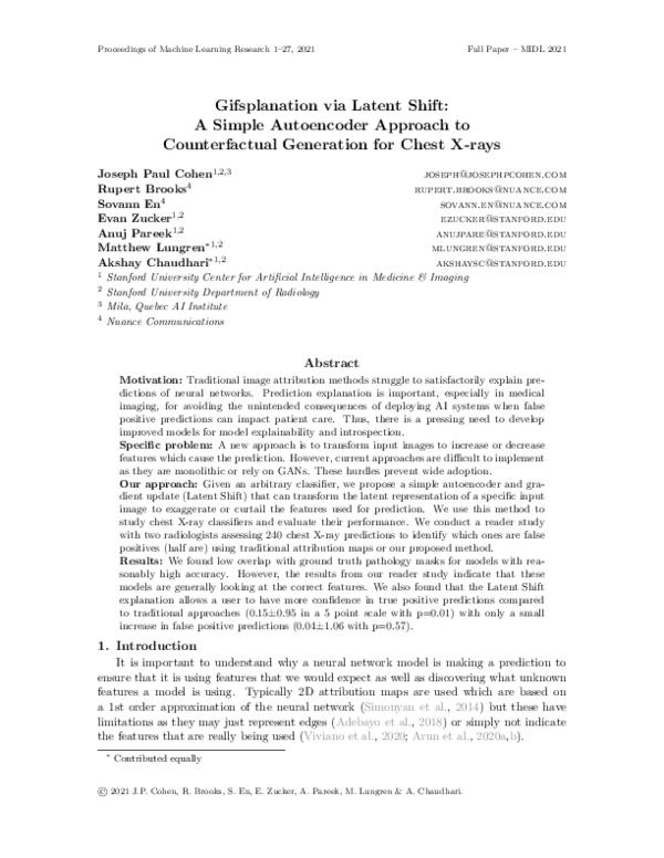 (PDF) Gifsplanation via Latent Shift: A Simple Autoencoder Approach to Counterfactual Generation ...