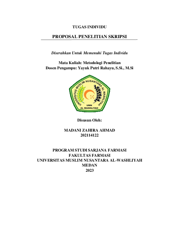 (PDF) PROPOSAL PENELITIAN SKRIPSI