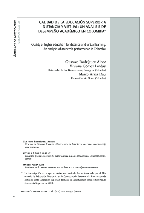 (PDF) Quality of higher education for distance and virtual learning: An ...