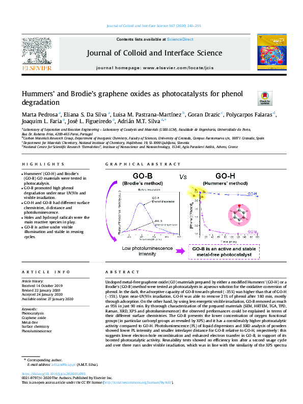 (PDF) Hummers’ and Brodie’s graphene oxides as photocatalysts for ...