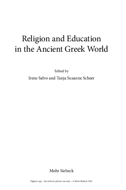 (PDF) Female Role Models in the Hellenistic Period: The Evidence of ...