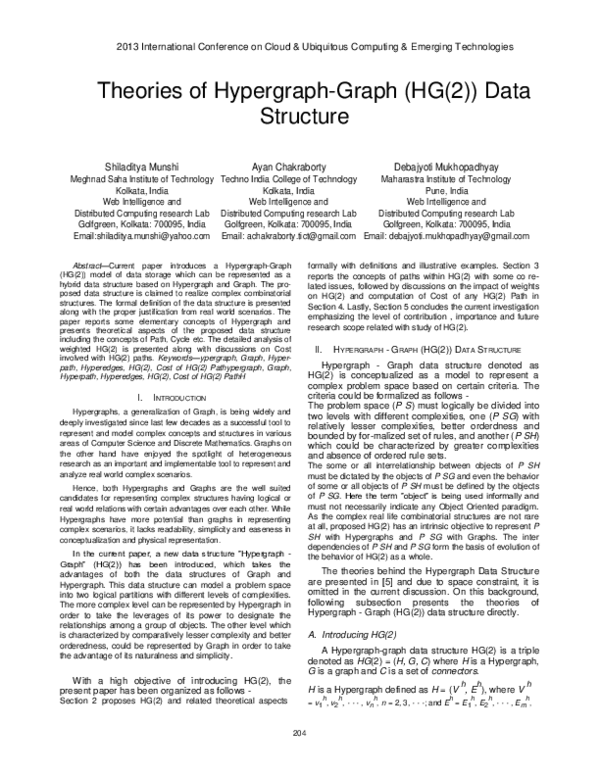 Pdf Theories Of Hypergraph Graph Hg2 Data Structure 