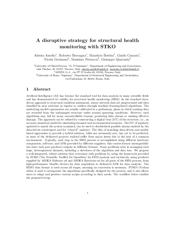 (PDF) A disruptive strategy for structural health monitoring with STKO