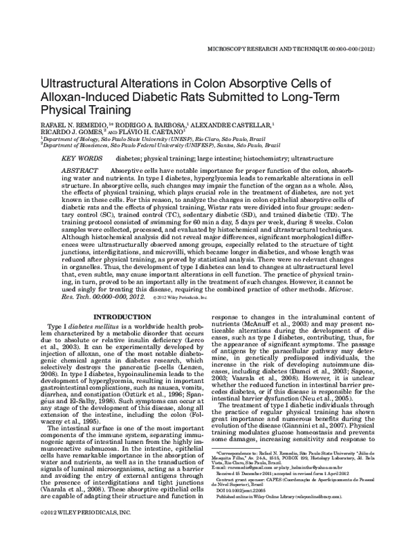 (PDF) Ultrastructural alterations in colon absorptive cells of alloxan ...