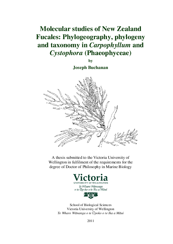 (PDF) Molecular Studies of New Zealand Fucales: Phylogeography ...