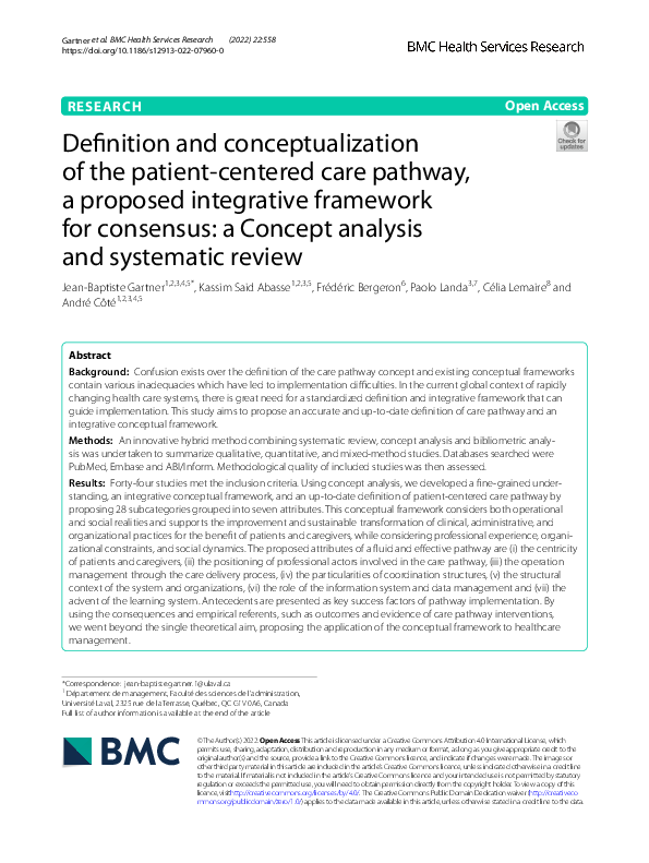 (PDF) Definition and conceptualization of the patient-centered care ...