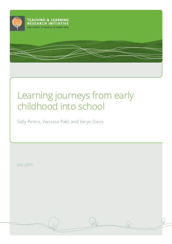 (PDF) Learning journeys from early childhood into school