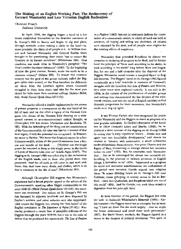 (PDF) The Making of an English Working Past: The Rediscovery of Gerrard ...