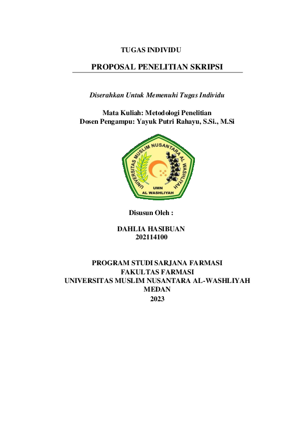 (PDF) PROPOSAL PENELITIAN SKRIPSI