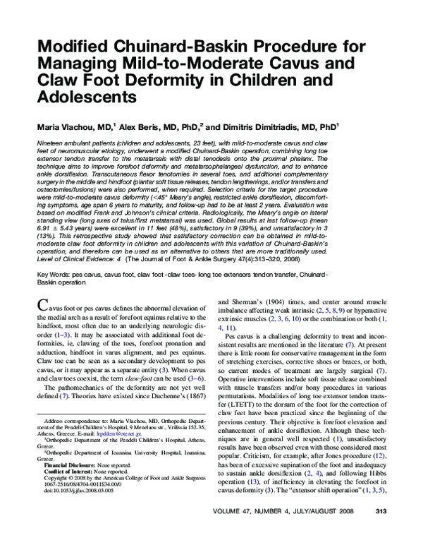 (PDF) Modified Chuinard-Baskin Procedure for Managing Mild-to-Moderate ...