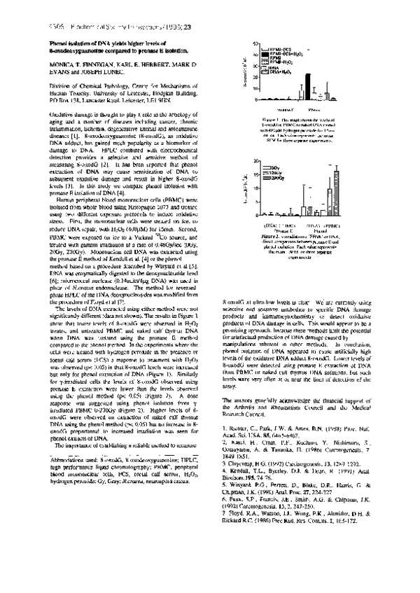 (PDF) Phenol isolation of DNA yields higher levels of 8 ...