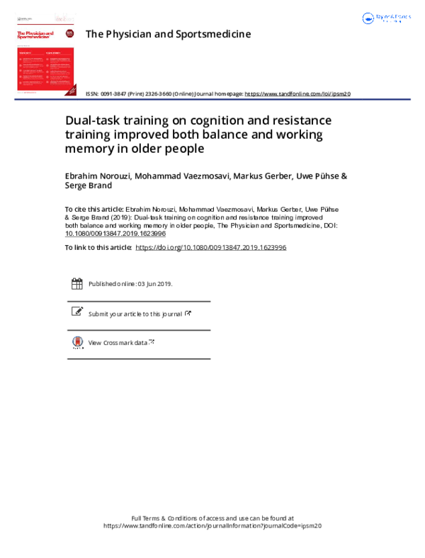 (PDF) Dual-task training on cognition and resistance training improved ...