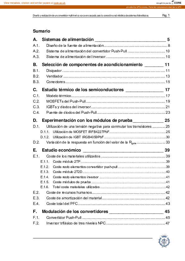 (PDF) Diseño y realización de un convertidor multinivel cc-cc-ca en ...