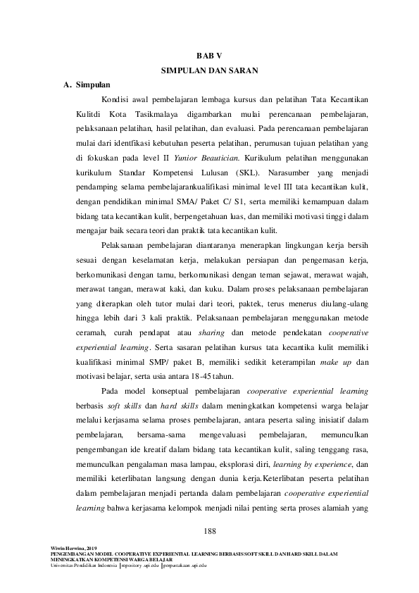 (PDF) Pengembangan Model Cooperative Experiential Learning Berbasis ...