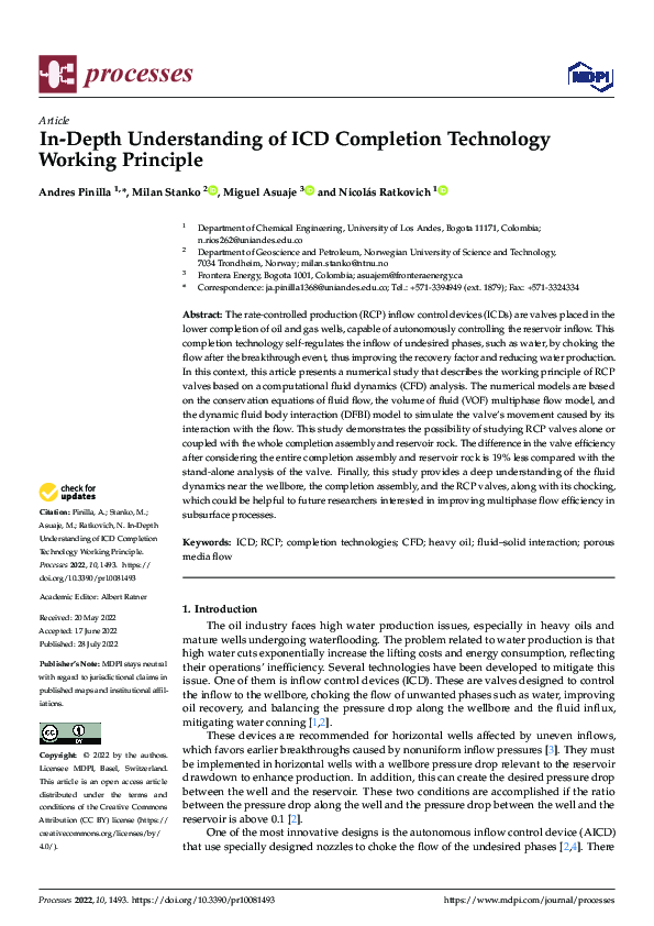 (PDF) In-Depth Understanding of ICD Completion Technology Working Principle
