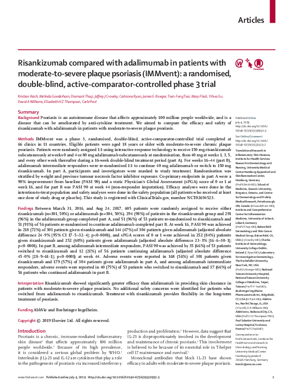 (PDF) Risankizumab compared with adalimumab in patients with moderate ...