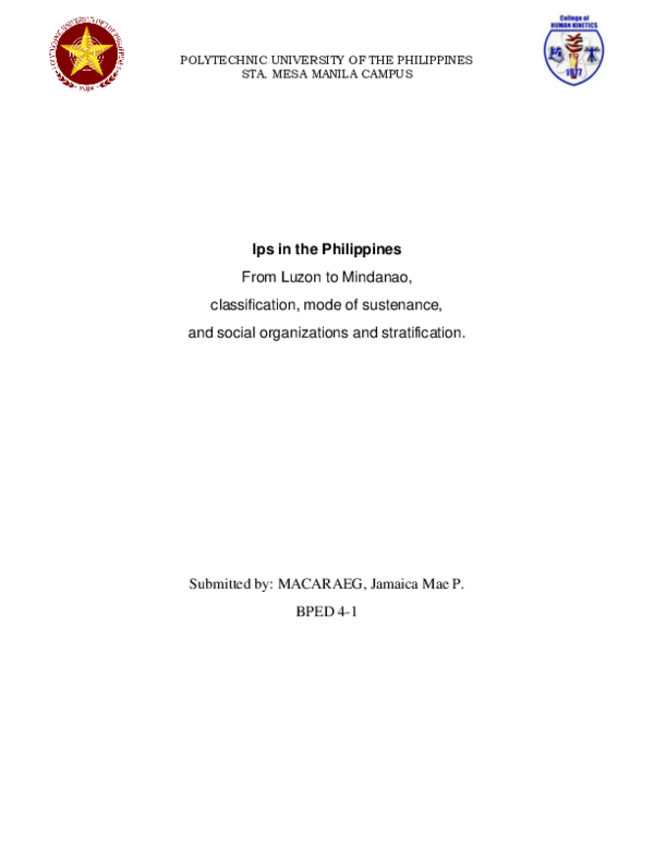 (PDF) IPs IN THE PHILIPPINES