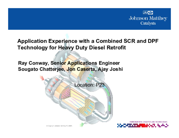 (PDF) Combined SCR and DPF Technology for Heavy Duty Diesel Retrofit