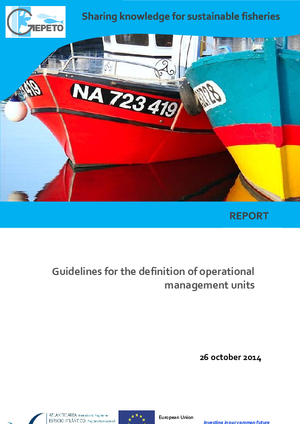 (PDF) Guidelines for the definition of operational management units