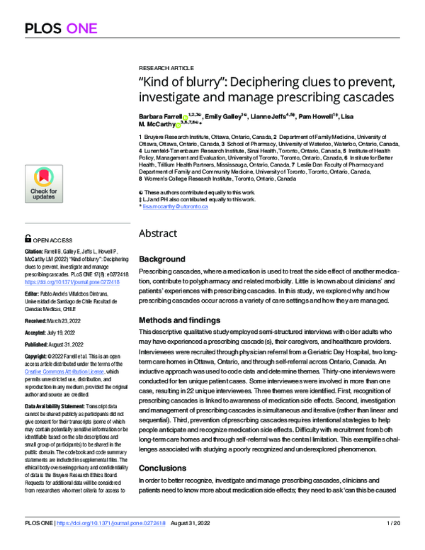 (PDF) “Kind of blurry”: Deciphering clues to prevent, investigate and ...