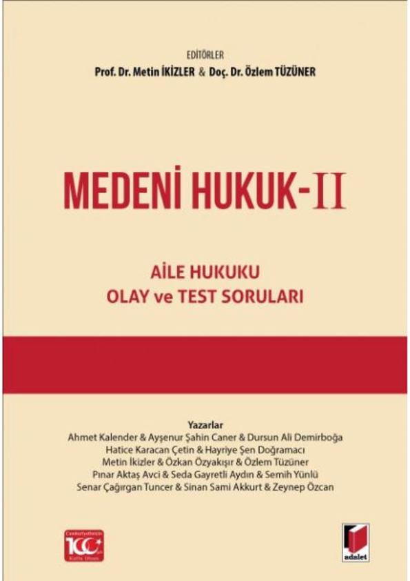 (PDF) Medeni Hukuk II - Aile Hukuku Pratik Kitabı (14 Yazarlı)