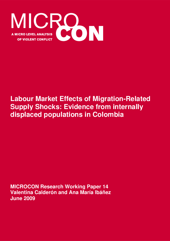 (PDF) Labor Market Effects of Migration-Related Supply Shocks: Evidence ...