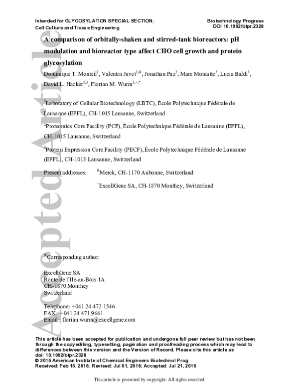 (PDF) A comparison of orbitally-shaken and stirred-tank bioreactors: pH ...