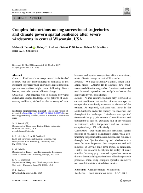 (PDF) Complex interactions among successional trajectories and climate ...