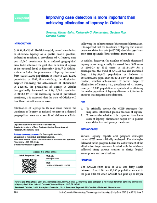 (PDF) Improving case detection is more important than achieving ...