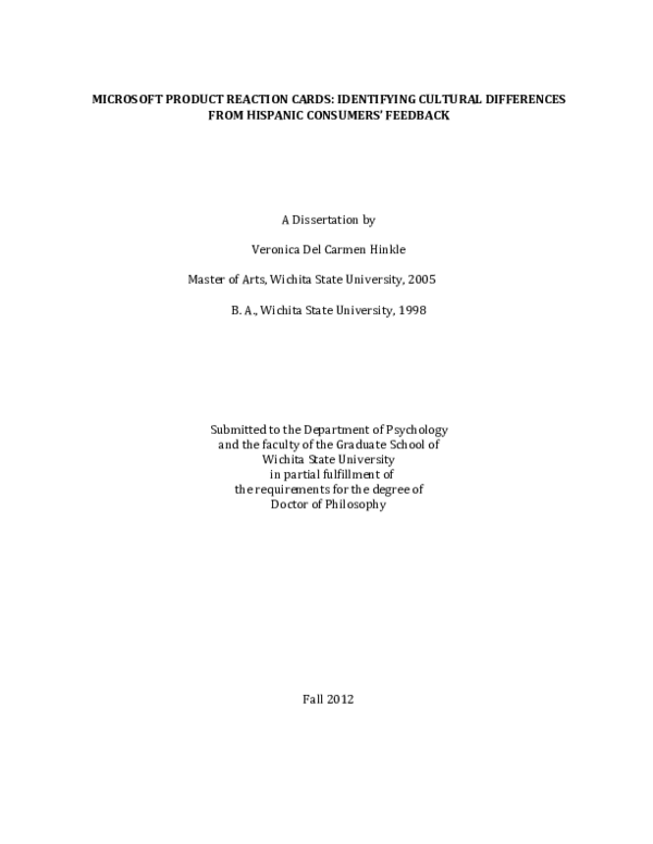 (PDF) Microsoft product reaction cards: identifying cultural ...