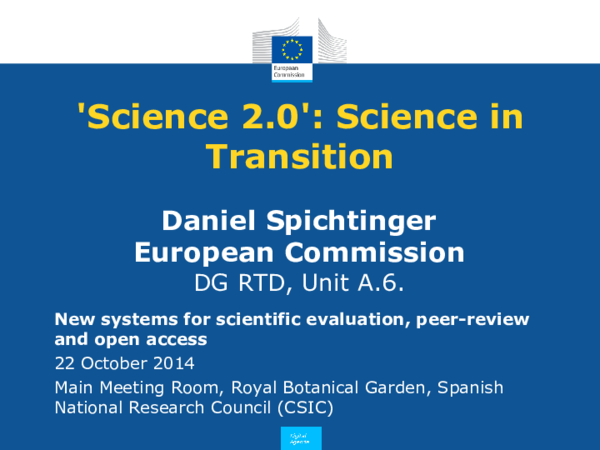 (PDF) Science 2.0': Science in Transition