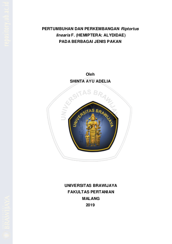 (PDF) Pertumbuhan Dan Perkembangan Riptortus Linearis F. (Hemiptera ...