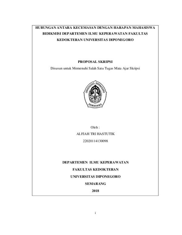 (PDF) Hubungan Antara Kecemasan Dengan Harapan Mahasiswa Bidikmisi ...