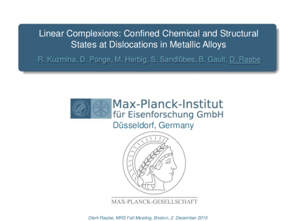 (PDF) Linear complexions: Confined chemical and structural states at ...