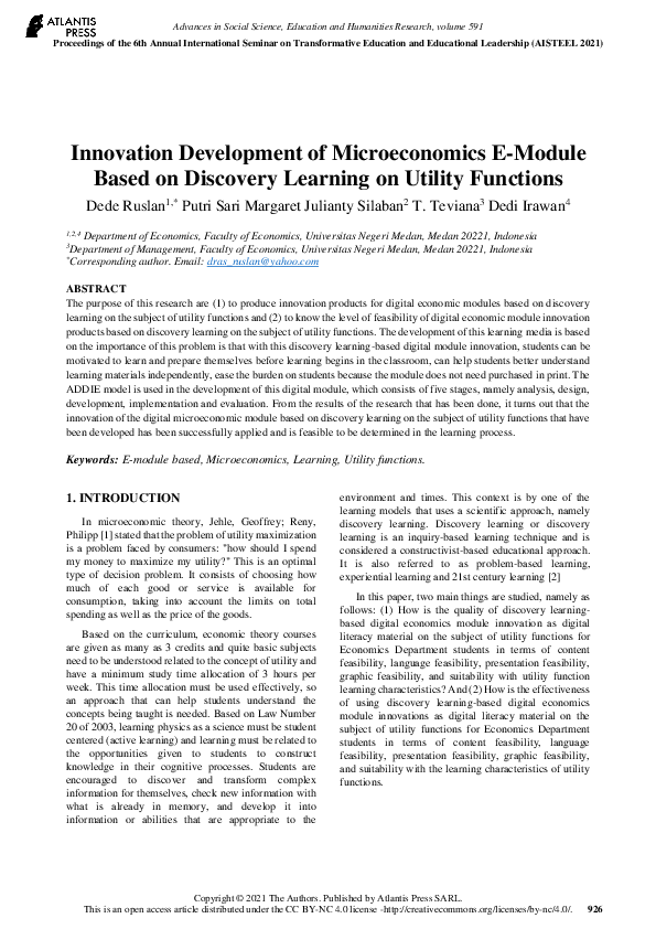 (PDF) Innovation Development of Microeconomics E-Module Based on ...